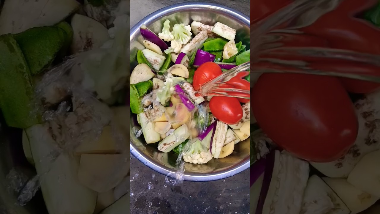 Mix vegetable#recipe #cooking #bhojpuri #song short video - YouTube