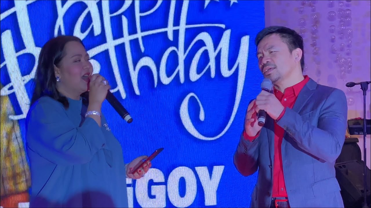 Sen. MANNY Pacquiao Sings a Duet with Sen. JINGGOY Estrada’s Wife, Ms ...