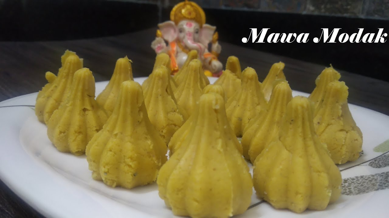 मावा मोदक | Mawa Modak Recipe | Khoya Modak | Ganesh Chaturthi Special ...