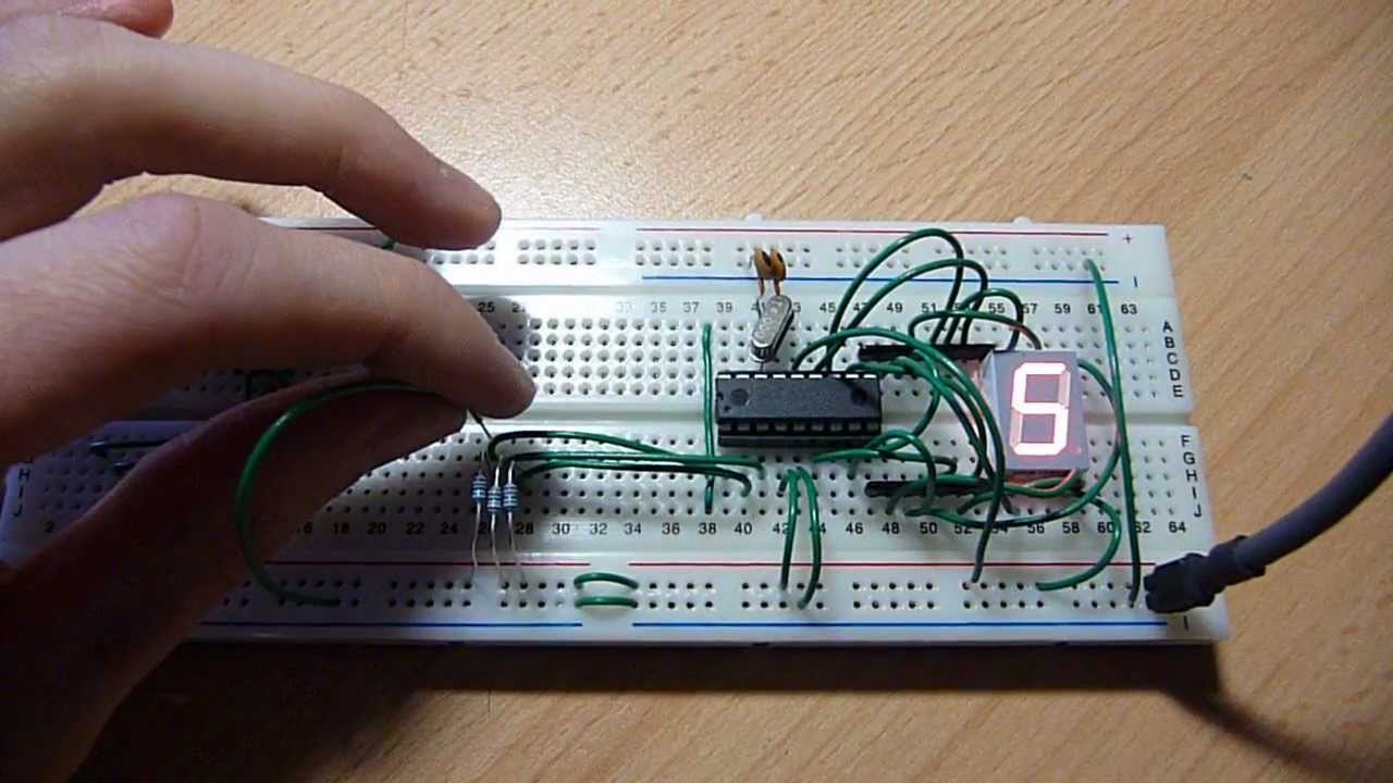 Project #2 - Active gear indicator - 7 segment test - YouTube