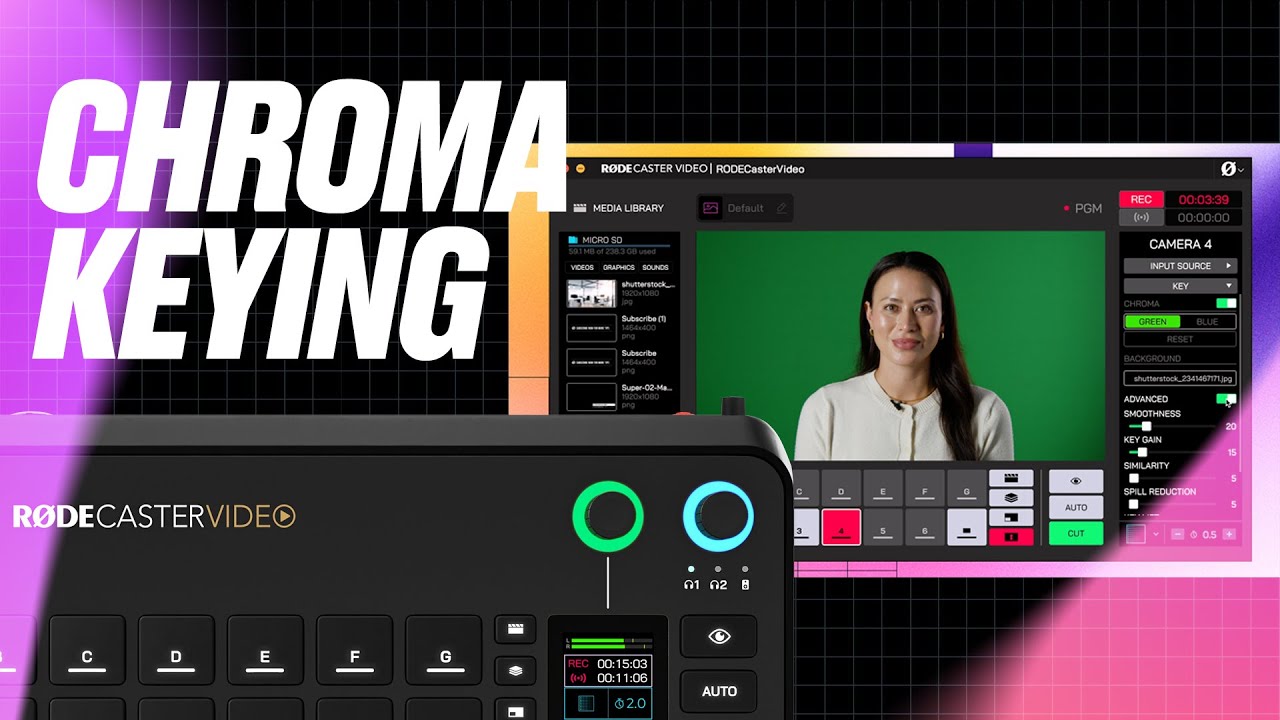 How to Set Up Chroma Key With the RØDECaster Video - YouTube