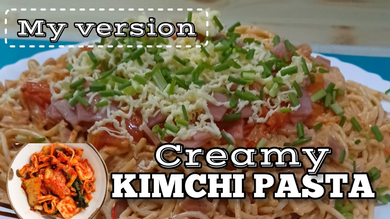 MY VERSION OF CREAMY KIMCHI PASTA | ELLE'S KITCHEN - YouTube