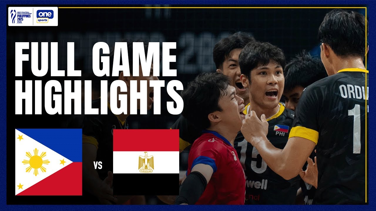 PHILIPPINES vs. EGYPT | FULL GAME HIGHLIGHTS | 2025 FIVB MEN’S WORLD ...