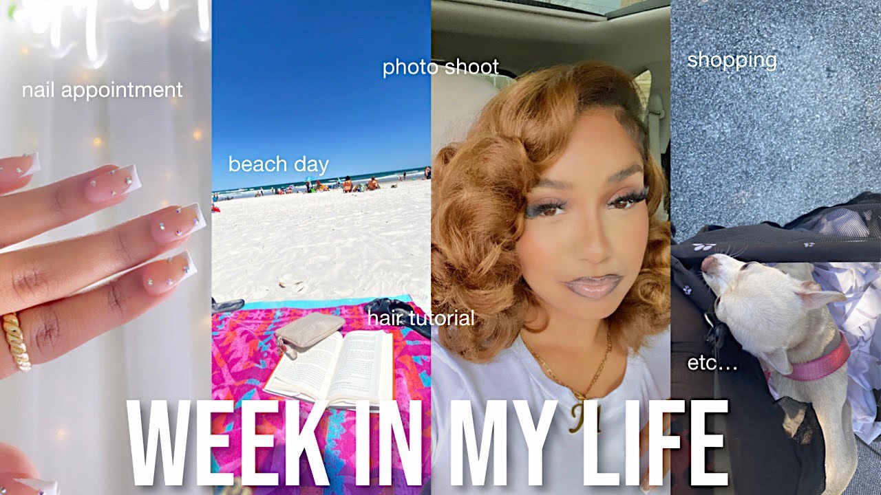 a very hectic week in my life… (nails, hair, beach, grwm, etc..) - YouTube