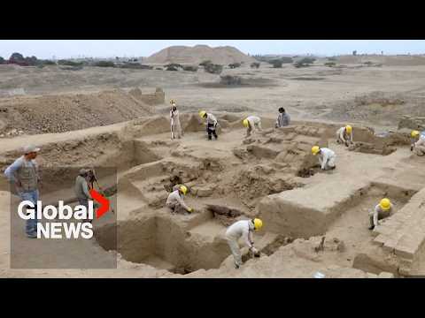 Ancient, untouched burial site found in Peru