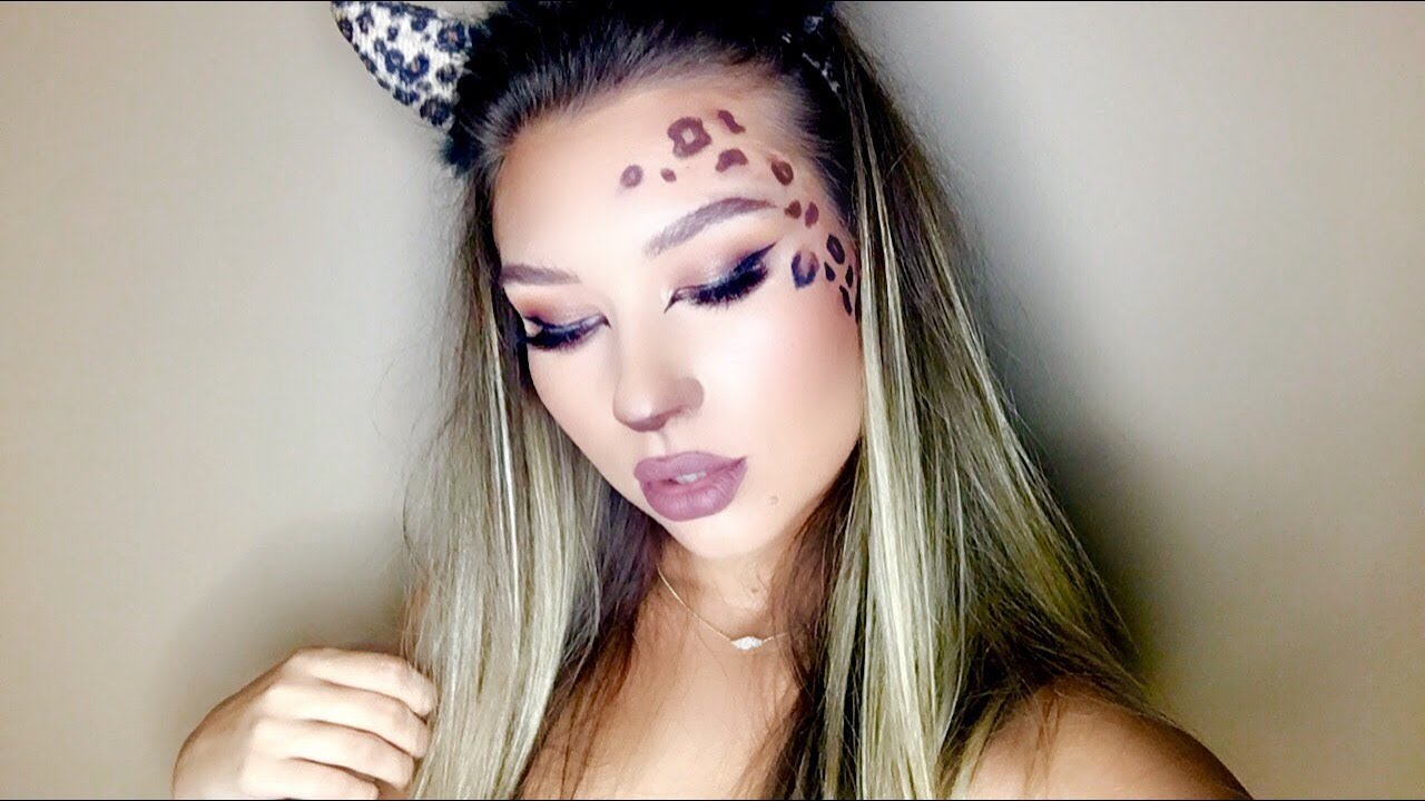 GLAM CHEETAH | Halloween Look - YouTube