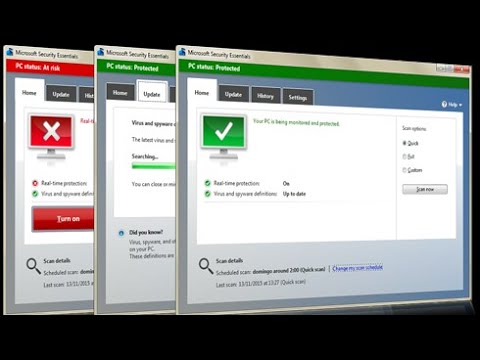 تحديث برنامج microsoft security essentials بشكل يدوي - YouTube