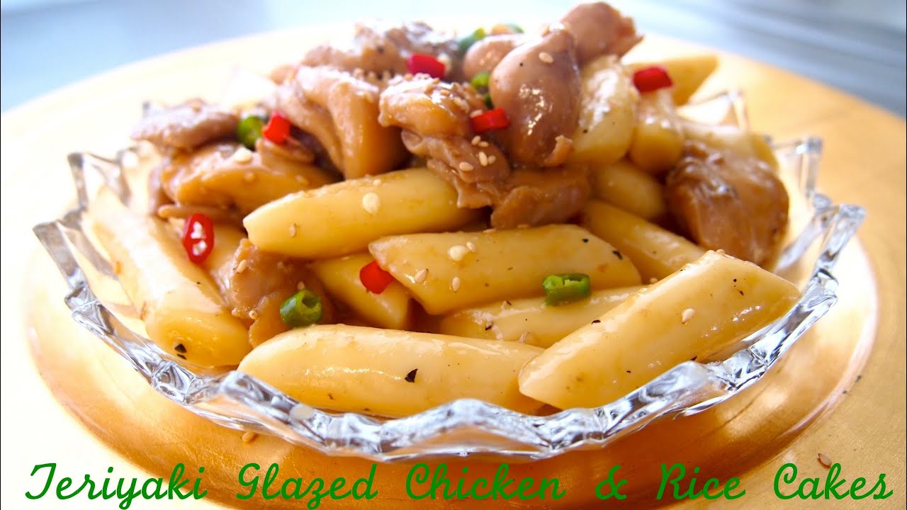 Teriyaki Chicken Rice Cakes 떡볶이 Dukbokki Recipe - YouTube
