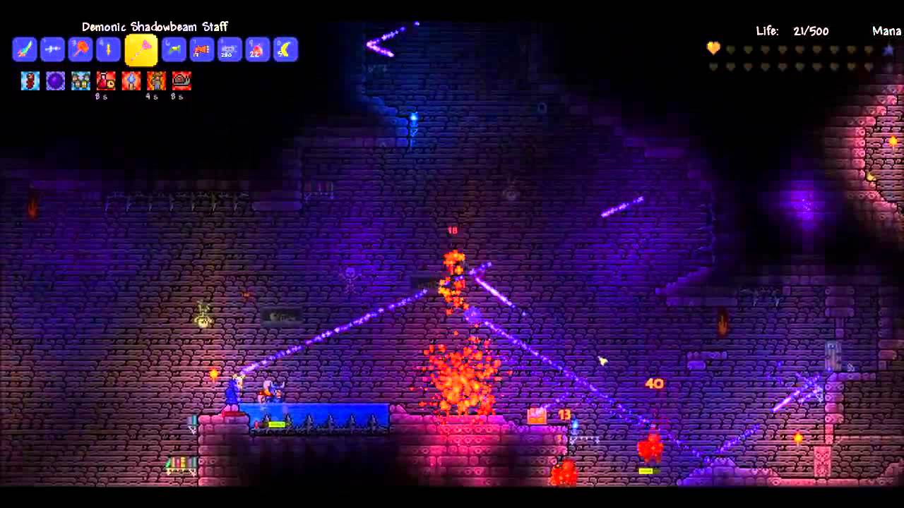 Let's Play Terraria 1.2 Ep. 82 The Shadowbeam Staff and Tabi! - YouTube