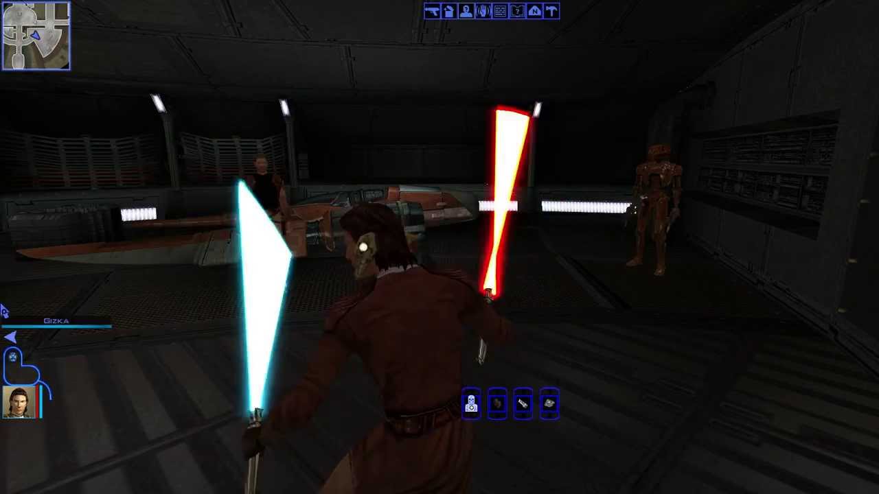 Star Wars KOTOR lightsaber DERP - YouTube