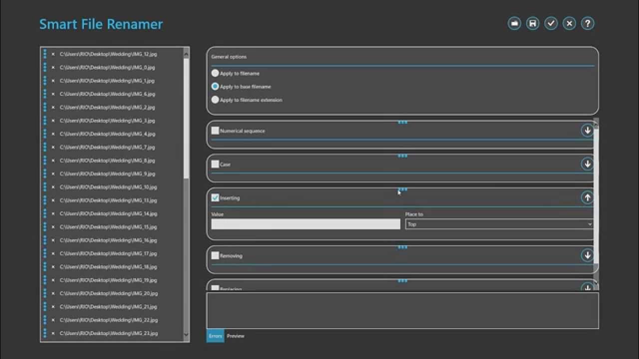 How to use Smart File Renamer - YouTube