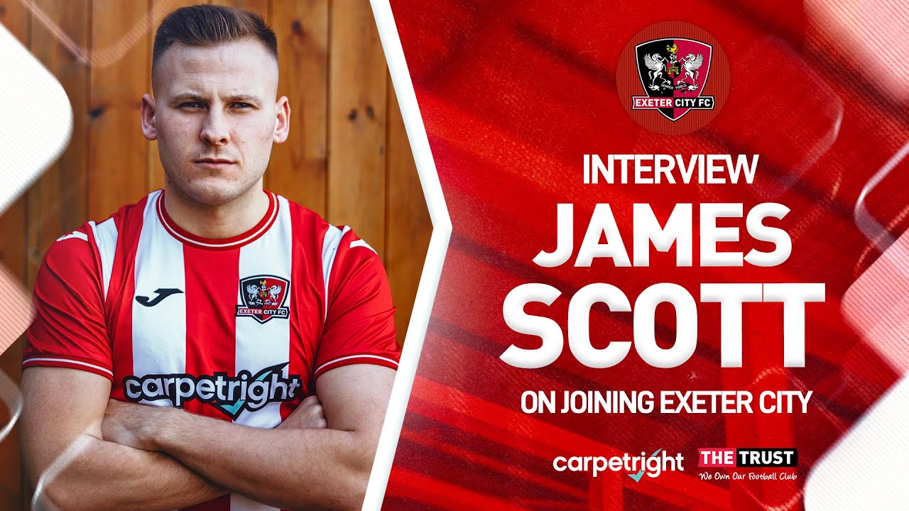 💬 James Scott on becoming a Grecian | Exeter City Football Club - YouTube