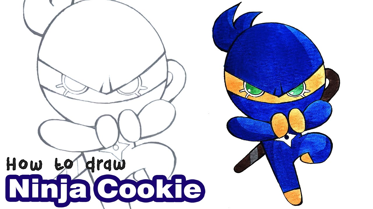 How to draw Ninja Cookie | Cookie Run Kingdom - YouTube