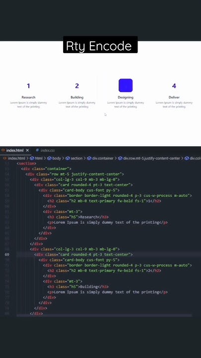 One row Four Columns using html css #shorts #column #section - YouTube