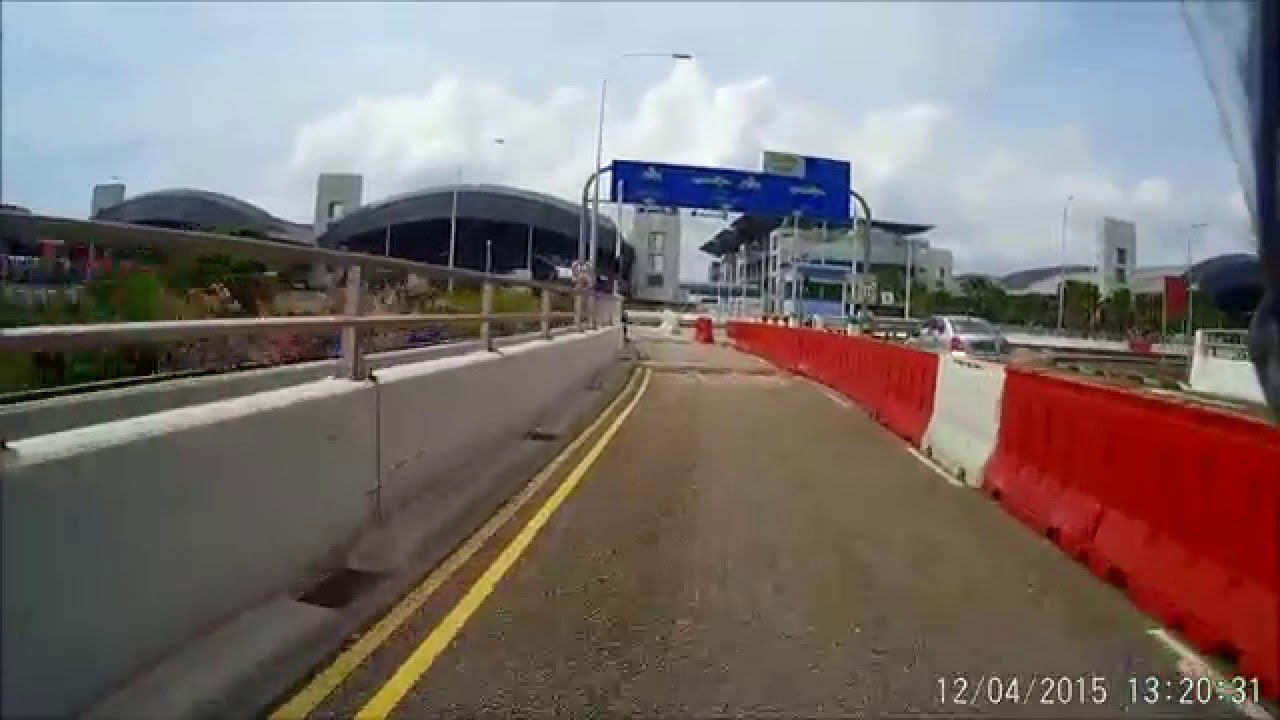 Travel from Singapore to Johor Bahru via 2nd Link (motorcycle) - YouTube