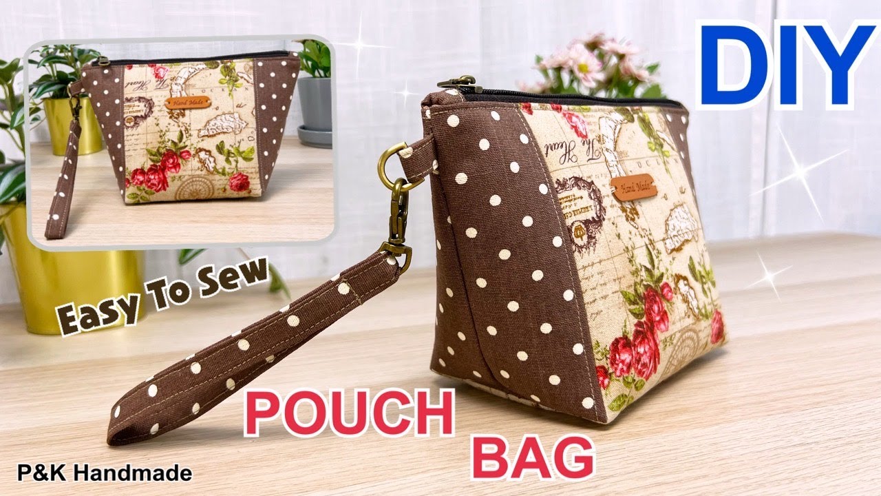 How to Make Simple Pouch ,Step by Step Sewing Tutorial At Home | Easy ...