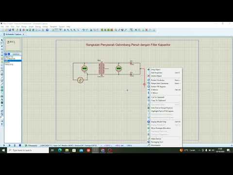 Tutorial Rangkaian penyearah gelombang penuh dengan Filter Kapasitor - YouTube
