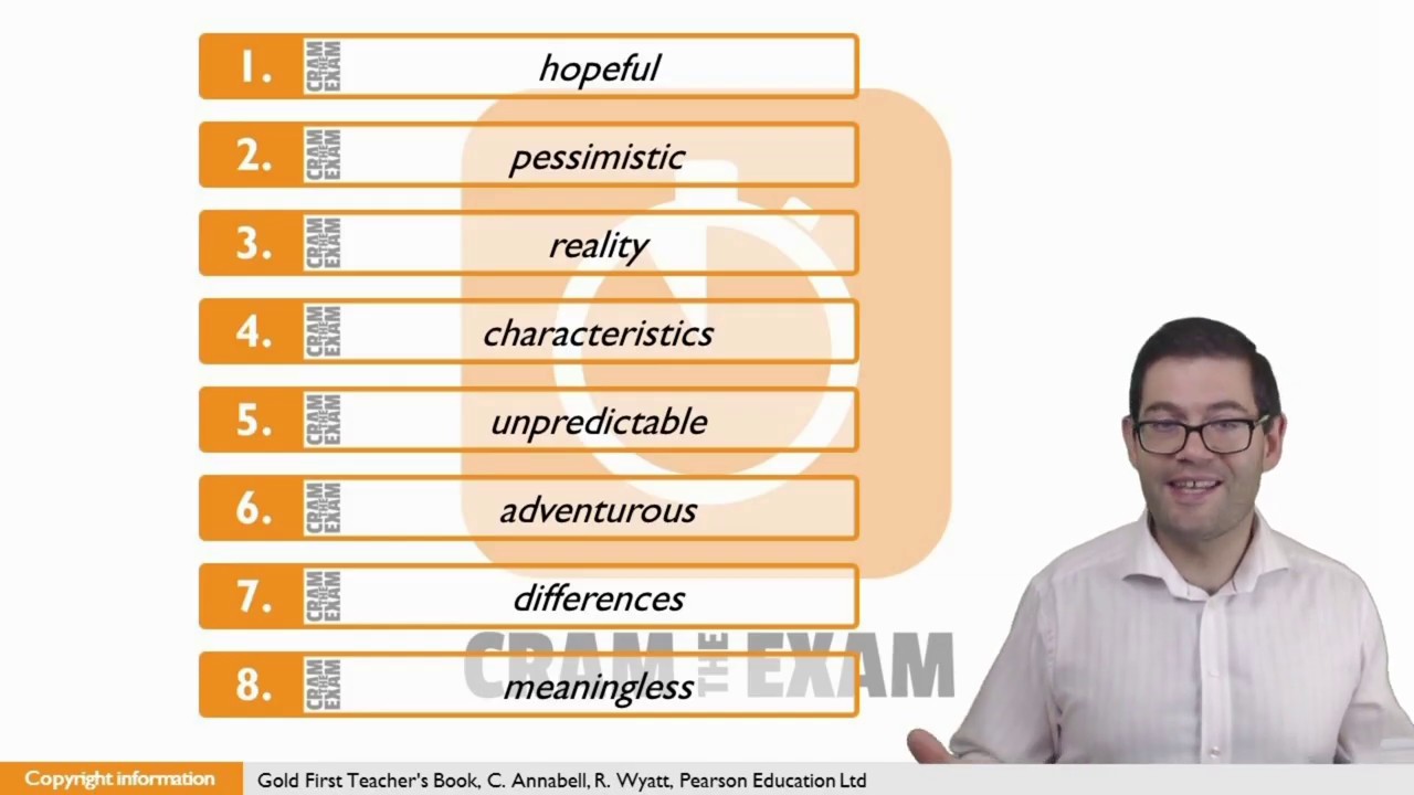 Gold First 2015 Unit 2 p17 Word Formation - YouTube