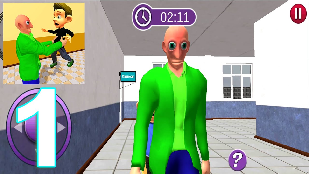 Crazy Baldi Math Teacher School Education Learning Gameplay Walkthrough ...