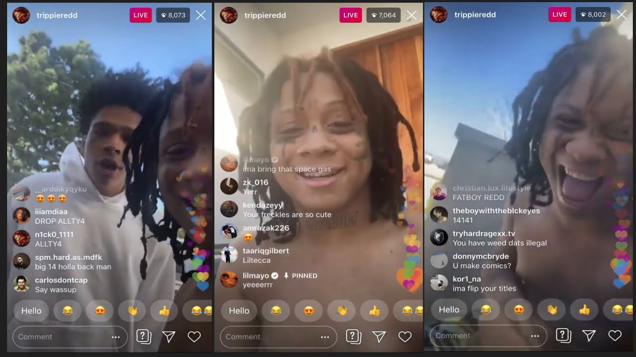 Trippie Redd Funny Instagram Live, Talks to Aliens,& more ! 11/16/19 ...