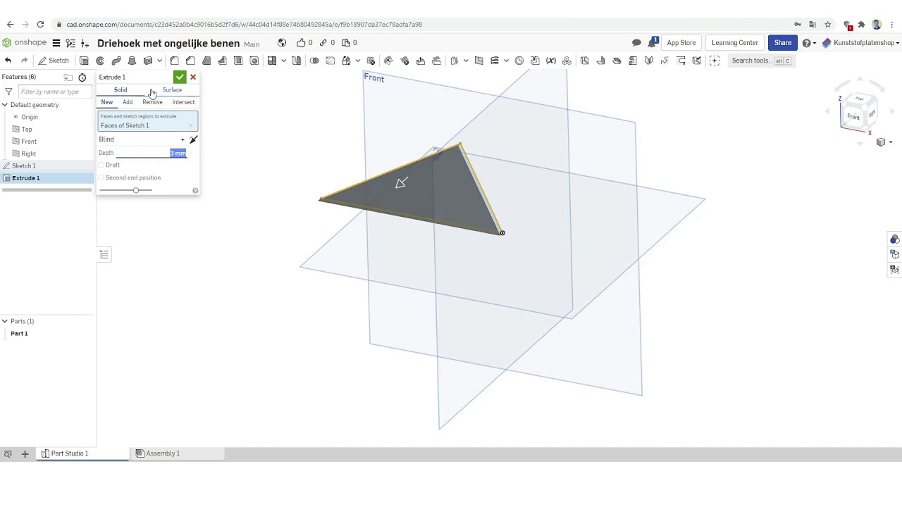 Tutorial 8 Triangle With Uneven Sides Create A DXF With Onshape tutorial-8-triangle-with-uneven-sides-create-a-dxf-with-onshape