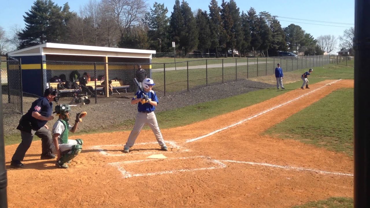 Austin's 1st ever Varsity Baseball AB for Perry Hall Christian Panthers ...