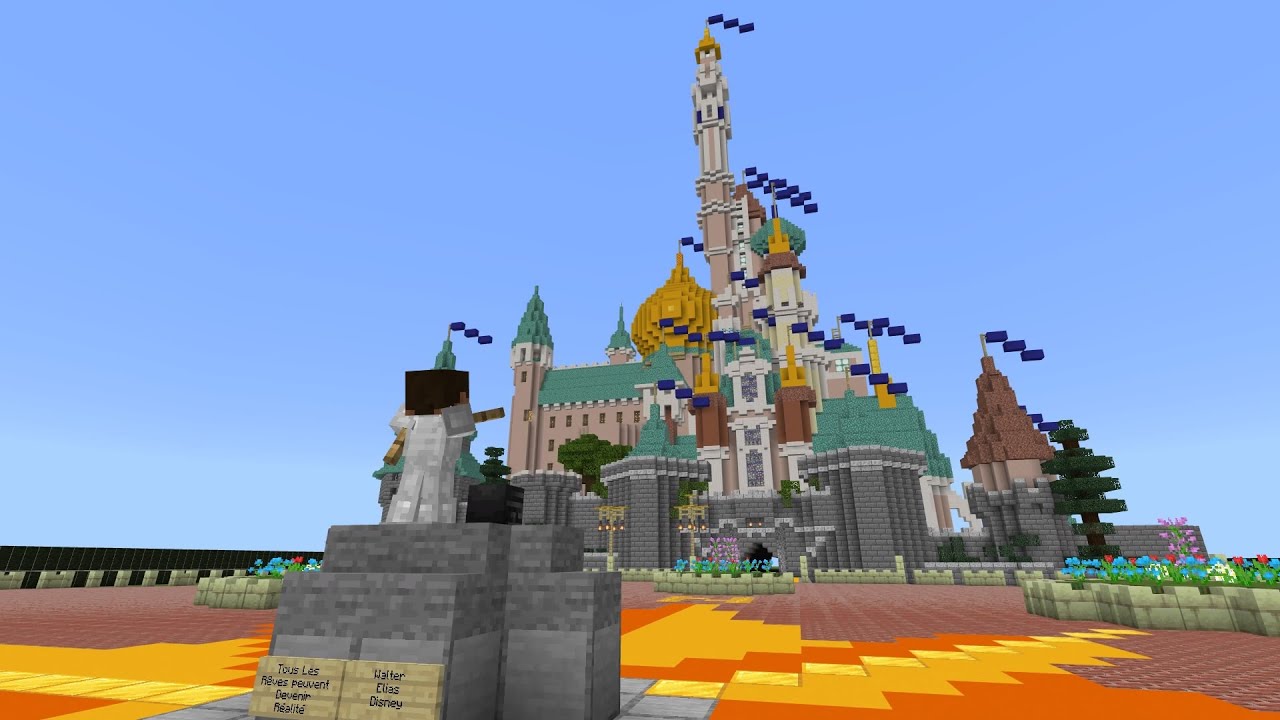 Minecraft Disney Castle Custom - YouTube
