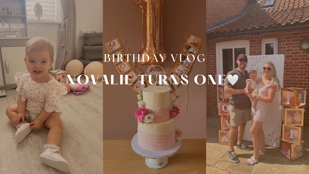 NOVALIE TURNS ONE | FIRST BIRTHDAY PREP | FIRST BIRTHDAY | PARTY - YouTube