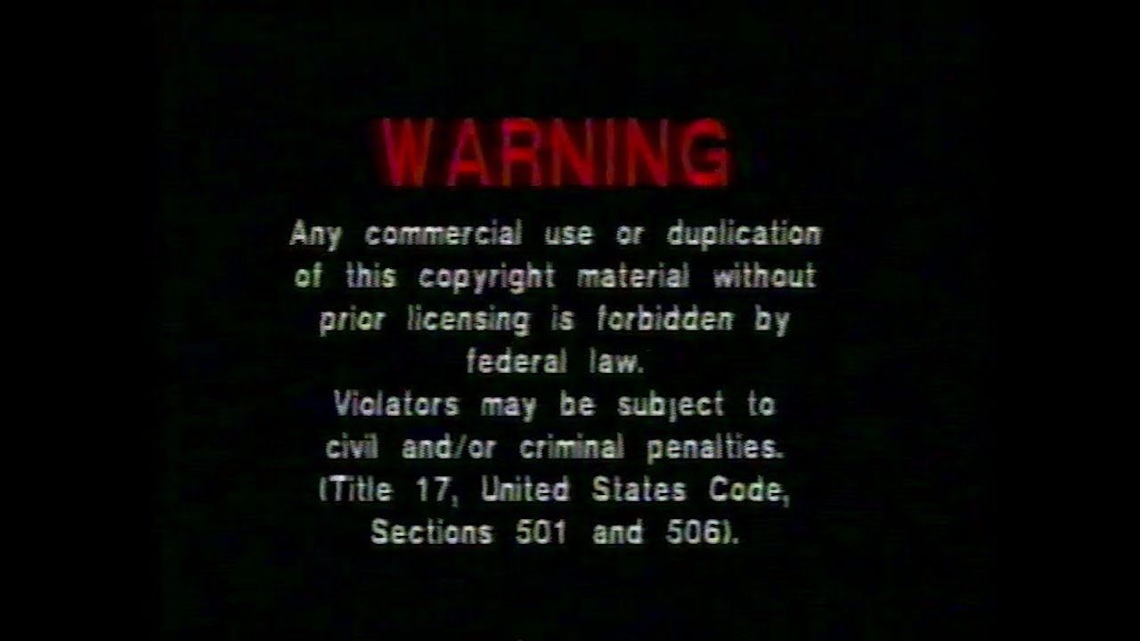 WARNING - VHS - YouTube