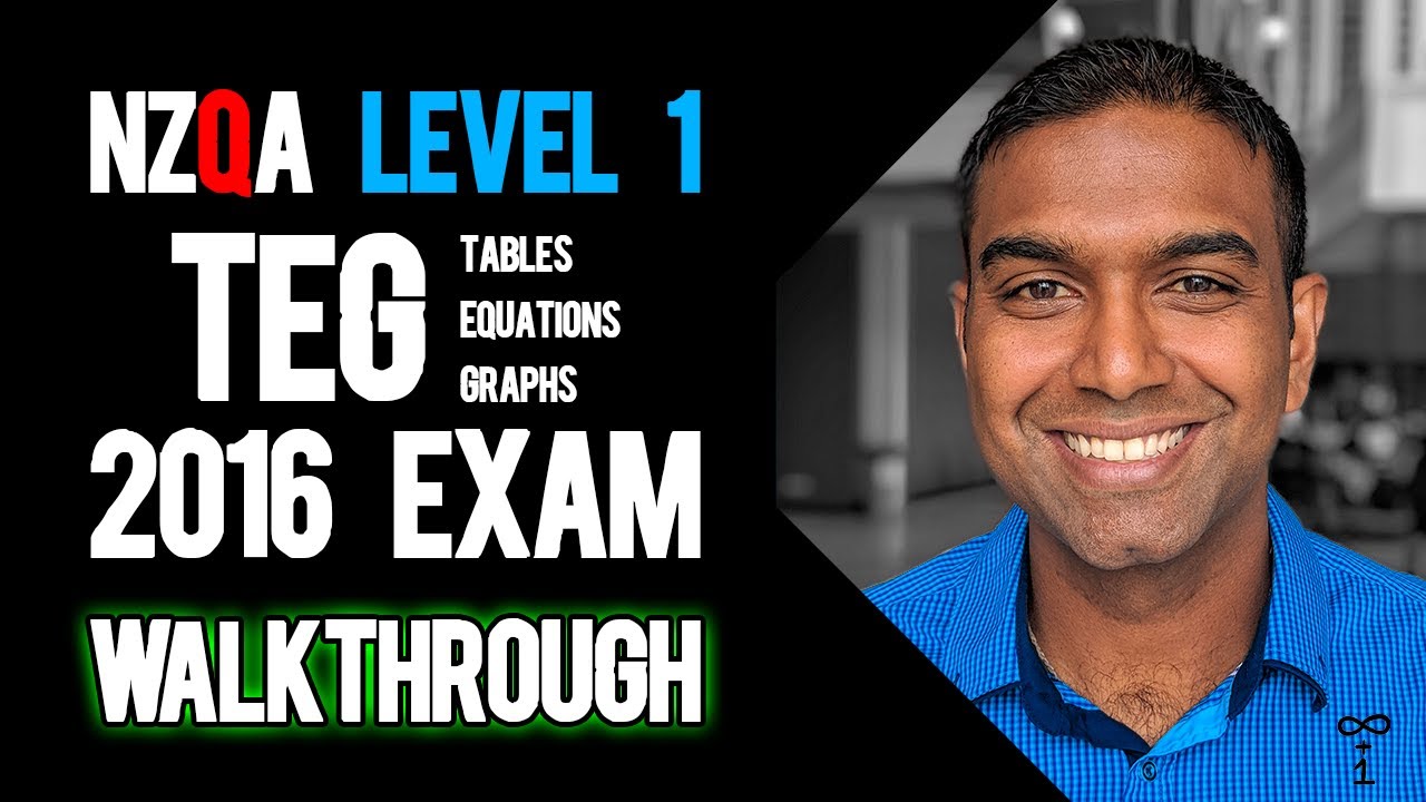 NCEA Level 1 Tables, Equations & Graphs 2016 - Worked Answers - YouTube
