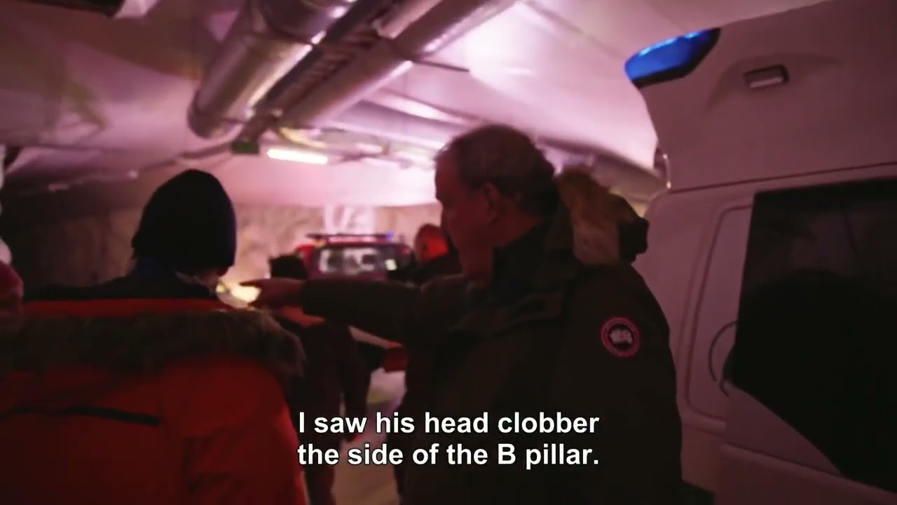 The Grand Tour: A Scandi Flick - James May Evo 8 Tunnel Crash - YouTube