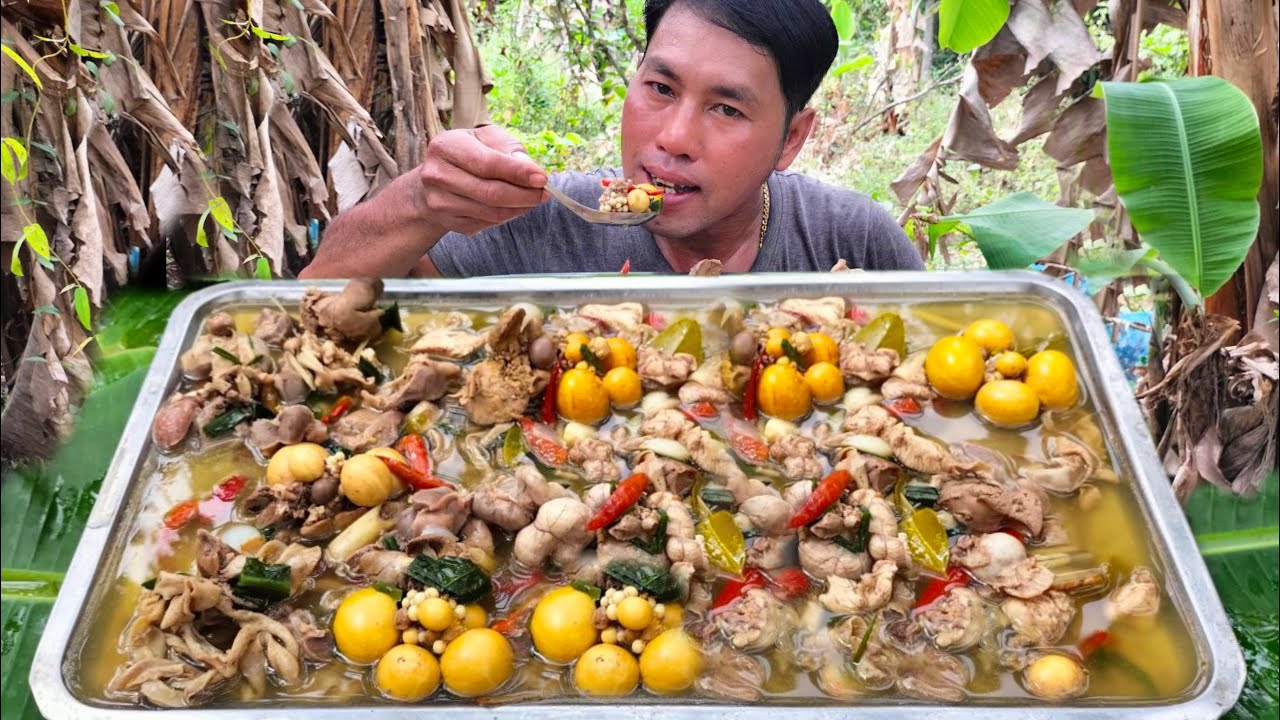 Amazing Yummy cooking Soup Chicken Organs So Delicious |ASMR Eating ...