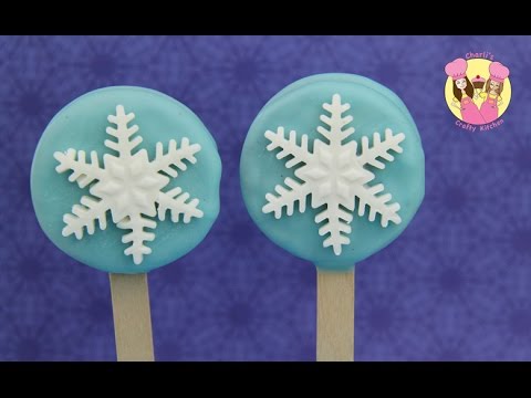 FROZEN ELSA INSPIRED OREO POPS - christmas disney movie cookie pop ...