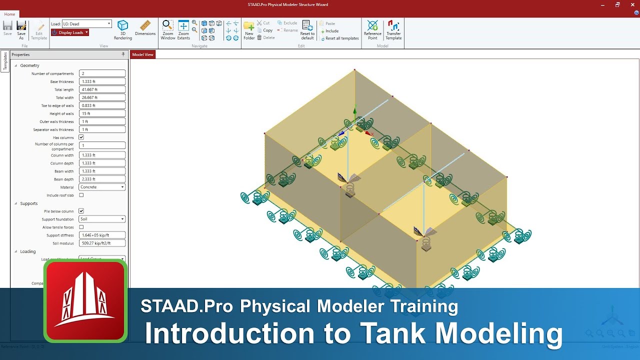 Introduction to Tank Modeling in the STAAD.Pro Physical Modeler - YouTube