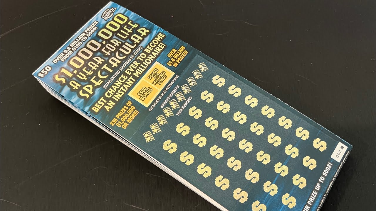 Full Book of $50 Scratch Offs!! | $1,000,000 a YEAR for LIFE ...