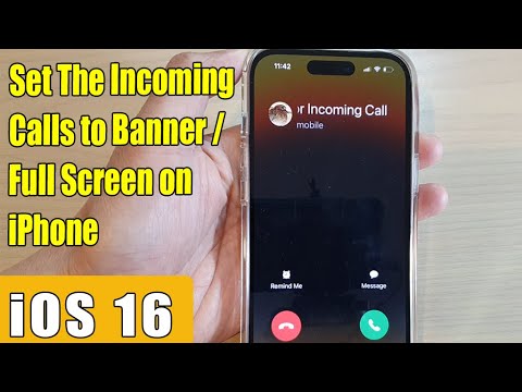 iOS 16: How to Set The Incoming Calls to Banner / Full Screen on iPhone ...
