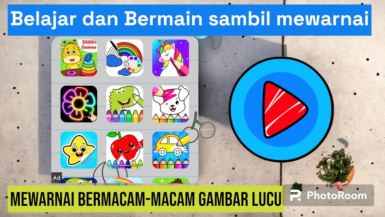 MEWARNAI GAMBAR || MEWARNAI DAN BERMAIN || COLORING GAMES APP - YouTube
