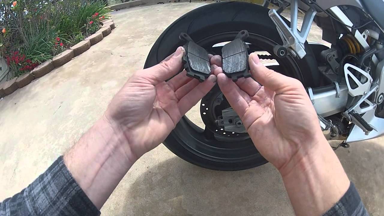 How to Install Rear Brake Pads on a CBR 600 F4I Sportbike Motorcycle ...
