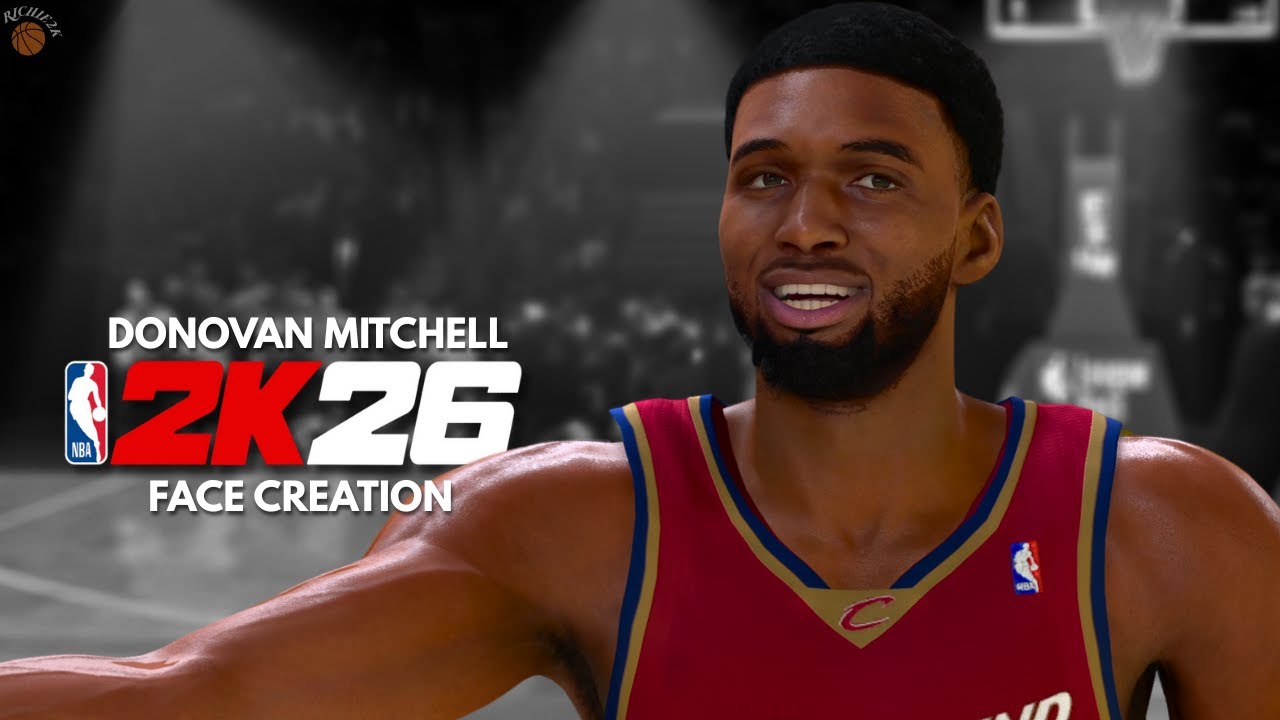 Donovan Mitchell Face Creation NBA 2K26 - YouTube