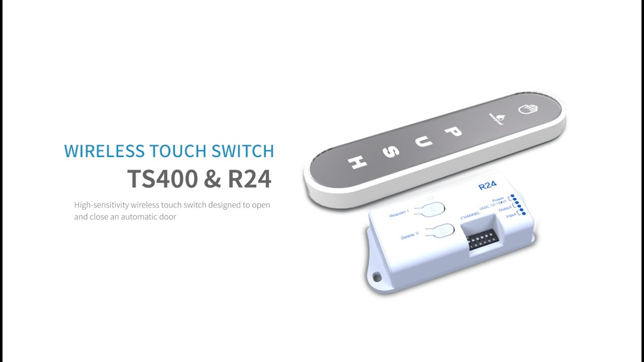 RITS-N | Wireless touch switch for automatic door (Model: TS400 / R24 ...
