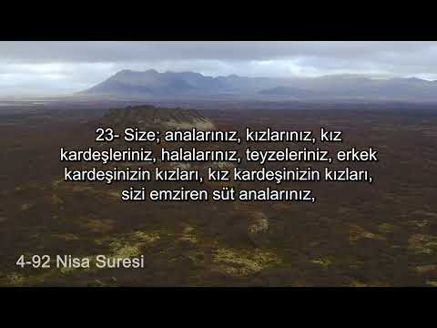 004-Nisa Suresi Meali / Okuyan : Ahmet DENİZ