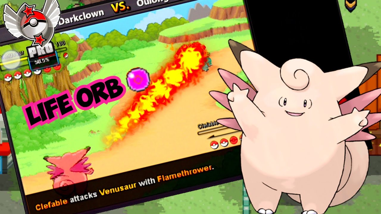 LIFE ORB CLEFABLE | #PVP 129 | POKEMON REVOLUTION ONLINE - YouTube