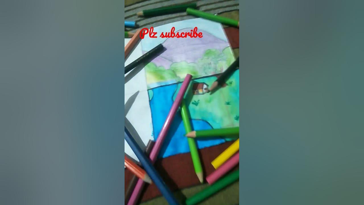color pencil vs marker color vs oil pastels vs poster colors - YouTube