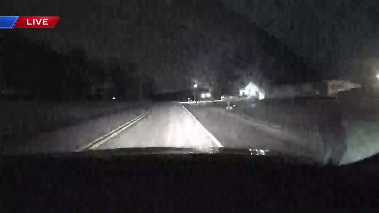John Yeley reports Current Road Conditions from the Stormtracker at 6: ...