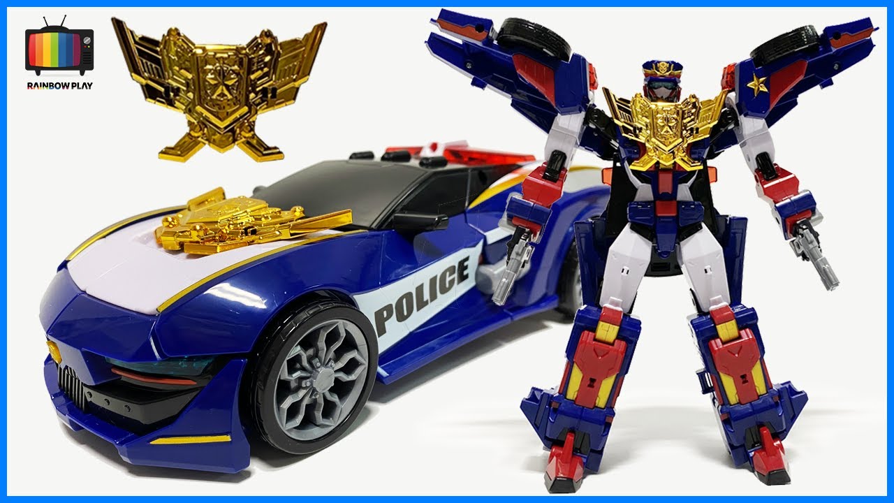 최강경찰 미니특공대 스톰 체이서 경찰차 로봇 변신 리뷰 Super cops Miniforce Storm Chaser Police ...