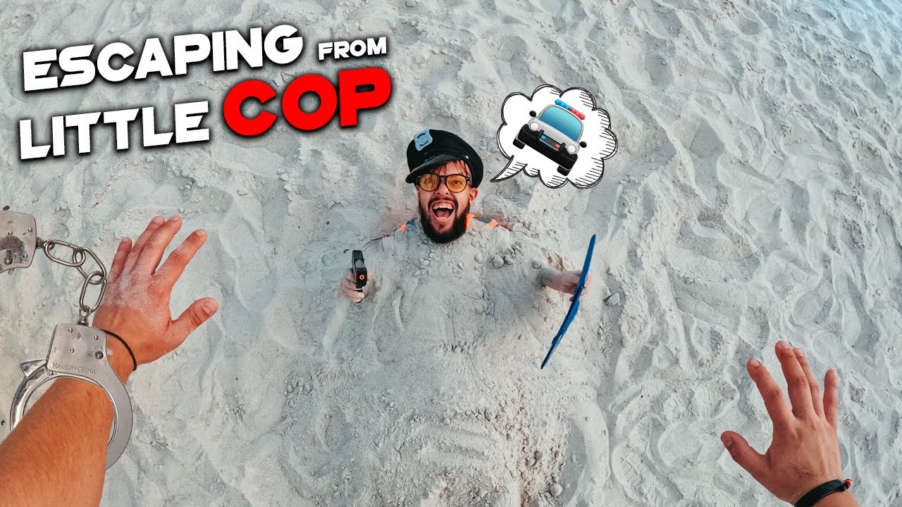 Escape from Little Cop Prison ! (Funny in REAL LIFE) - YouTube