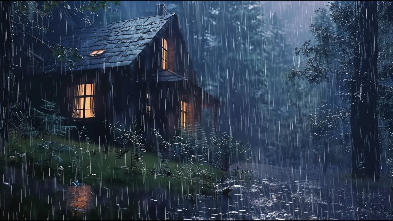 Stop Overthinking & Sleep Instantly with Heavy Rain & Epic Thunder ...