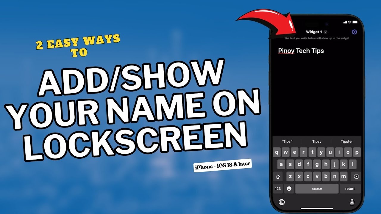 How to Add/Show Your Name to the Lockscreen on iPhone | iOS 18 ...