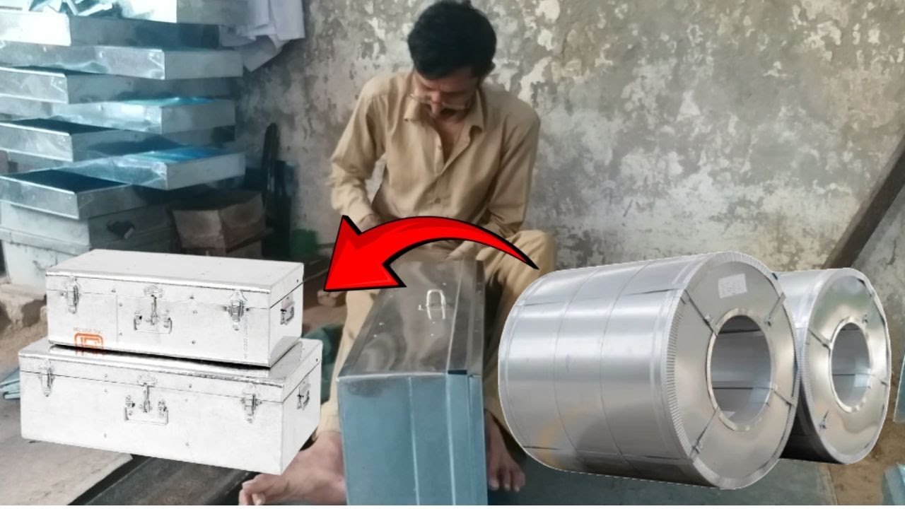 How to make TRUNK Box in Stainless Steel | Making Storage Mini Trunk ...