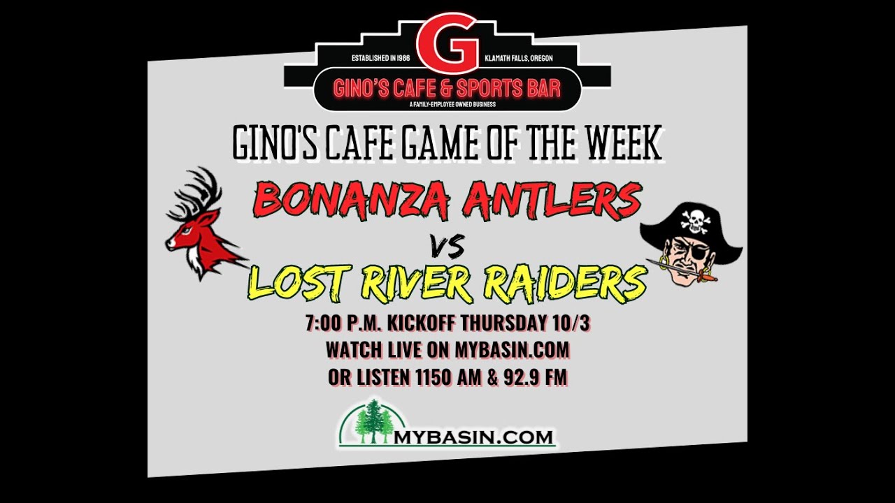 GAME OF THE WEEK: Lost River Raiders vs Bonanza Antlers - October 3rd ...